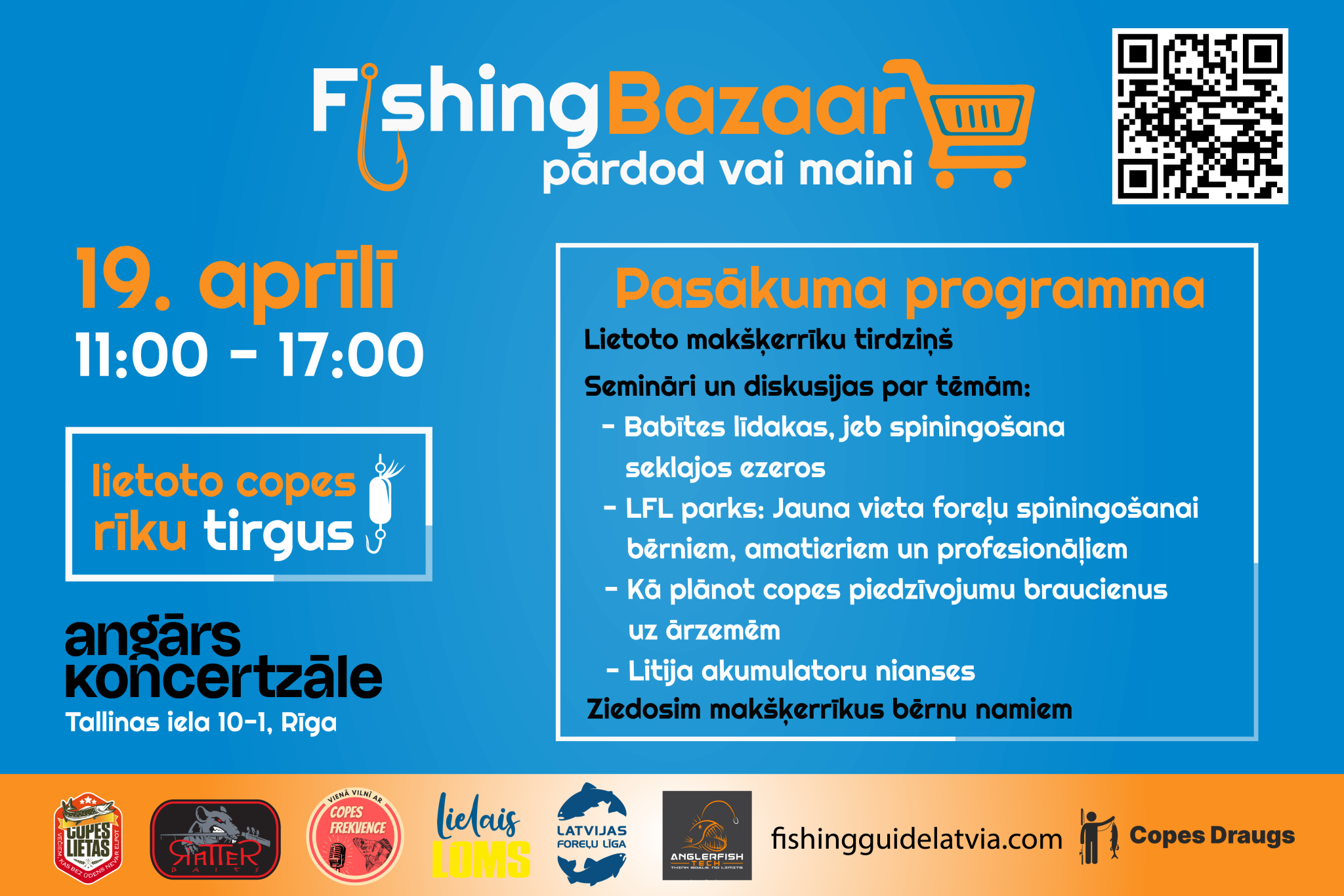 Lietoto copes rīku tirdziņš Fishing Bazaar 2025 - CopesLietas.lv